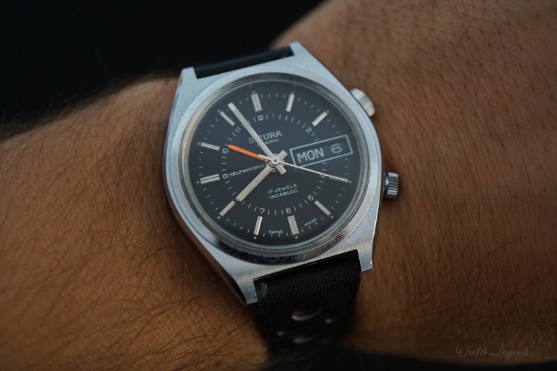 Rare Breitling Sicura Alarm, 38mm, vintage swiss watch 70-80s cal.5008 ...