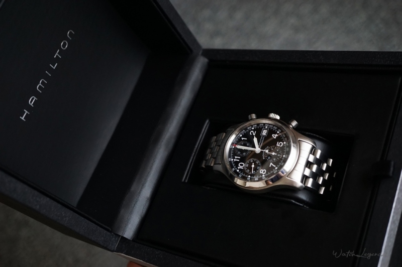 Hamilton khaki field chronograph 3828, valjoux 7750