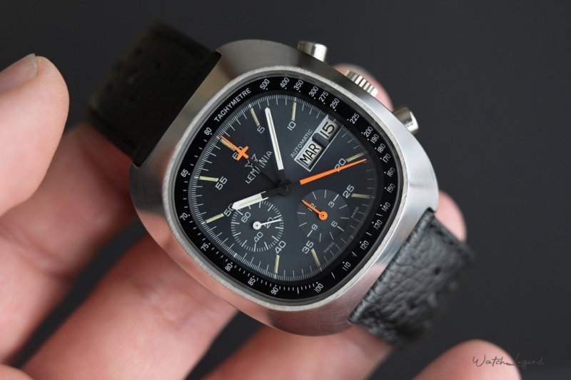 Lemania chronograph, Heuer Silverstone, Cal. 5012