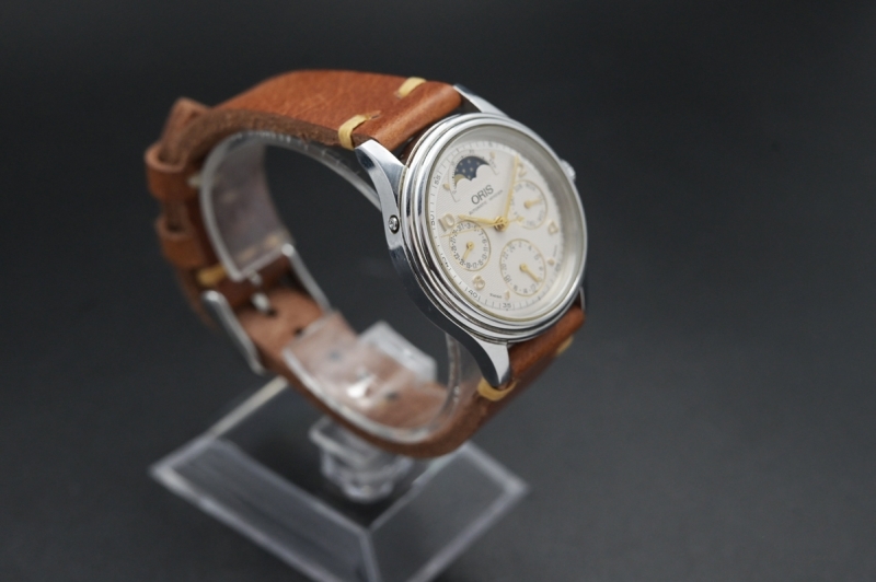 Oris full calendar moonphase, cal. 571/72, year 80s