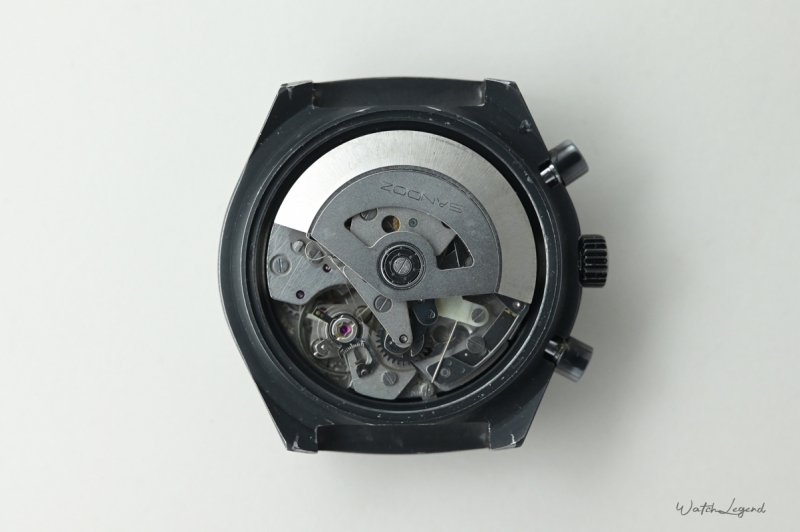 Sandoz chronograph, valjoux 7750, PVD, vintage 70s